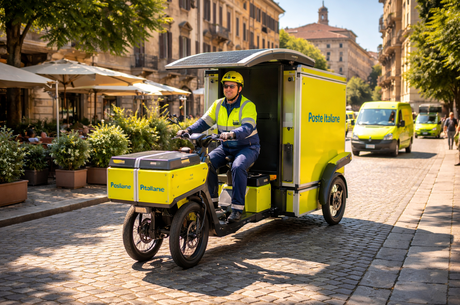 Le Nuove Consegne Di Pacchi E Lettere In Città Con Le Cargo Bike Di